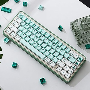 144 Keys PBT DYE MDA Profile Keycaps Green Keycaps Set for 61/64/87/04/108 Cherry Mx Switches Mechanical Keyboard