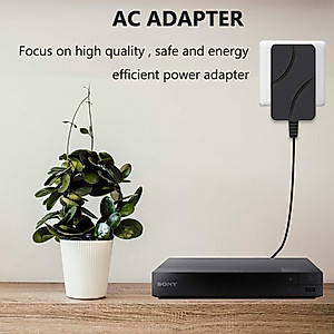 VHBW 12V AC Adapter Replacement for Sony Blu Ray DVD Player BDP-BX370 BDP-S3700 BDP-S6700 BDP-S3500 BDP-S1700 BDP-S1500 BDP-S6500 BDP-BX320 AC-M1208UC Power Supply Cord