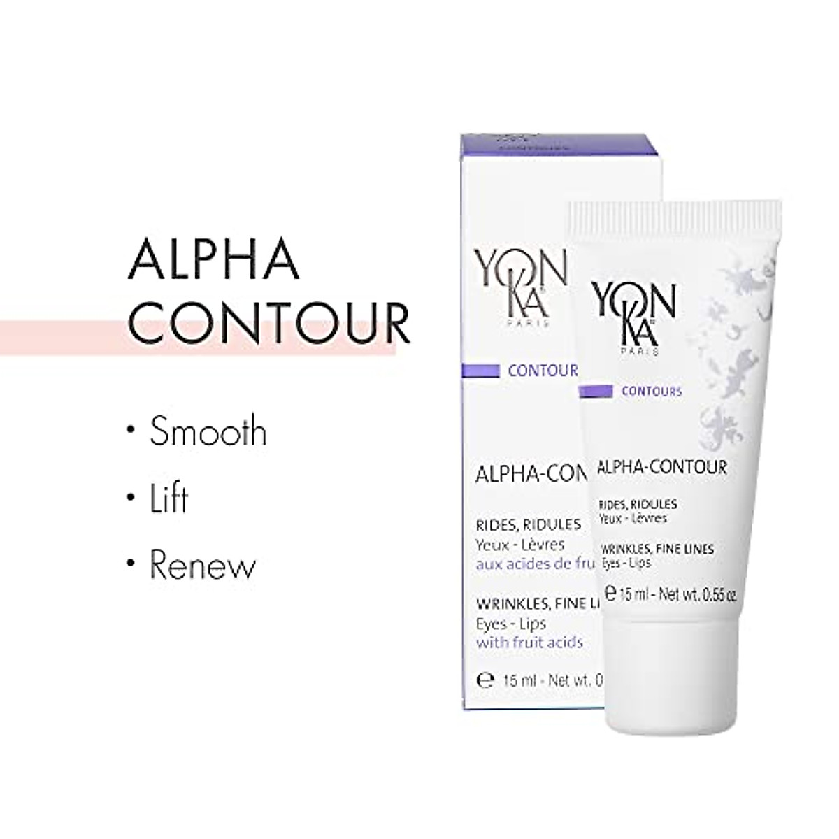 Yon-Ka Alpha-Contour Eye and Lip Cream (15ml) Anti-Wrinkle Regenerating Contour Creme, Naturally Soften Signs of Aging with Botanical Oil Blends and Fruit Acids, All Skin Types, Paraben-Free