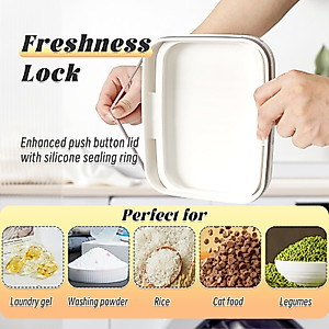 Laundry Pod Holder with Lid, Laundry Pod Container, Sealed Automatic Pop-Up, laundry Pod Dispenser Holds 115 Laundry Pods for Laundry Room Organization Laundry & dishwasher pods container-94oz