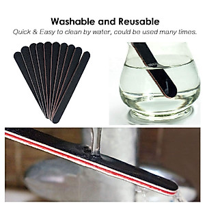 Nail Files Black Straight Nail File Double Sided VIVID STELLA Emery Board Sold by VIVI Nail