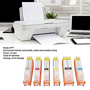5PCS Ink Cartridge, Reusable Printing Ink Cartridge PGBK BK C M Y 5 Color for Printing (170-171)