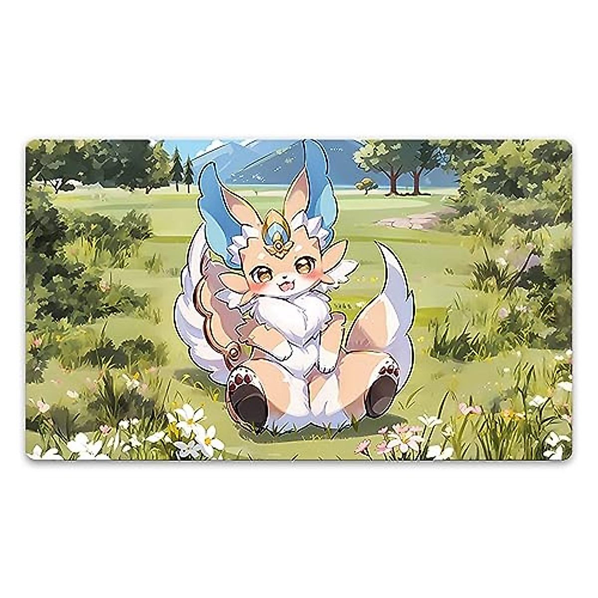 Ygomat Purrely Trading Card Game CCG Duel Playmat TCG OCG Playing Mat Free Best Tube/Bag (C_No Playzones + Bag)