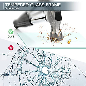 XUANLUO 4x6 Picture Frames Set of 4 Rustic Retro Photo Frame with Tempered Glass Wall Mount and Tabletop Display Family Friends Wedding Gift