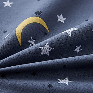 Brandream Boys Space Bedding Kids Bedding Sets Full Size Grey Astronaut 100% Cotton Duvet Cover Sets Reversible Zipper Closure(No Comforter Included)