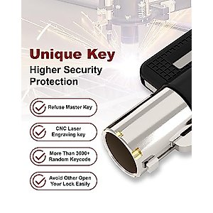 Naissian Universal Vending Machine Lock with Keys Aliked,Tubular Cylinder Lock Compatible for Pepsi,Coke Machine, Snack Machine Coffee Maker, 32MM，Pack of 1, 6 Keys Aliked