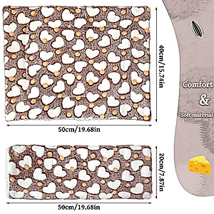 Small Pet Cage Hammock Set Ferret Hanging Hammock Large Guinea Pig Hideout Mattress Pet Cage Tunnel Set Ferret Squirrel Hamsters Guinea Pigs Chinchillas Small Animals POKHDYE 3pcs Large Heart Coffee