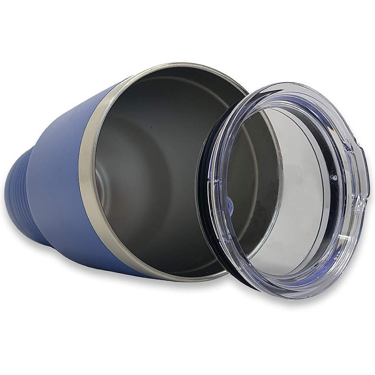 LaserGram 30oz Vacuum Insulated Tumbler Mug, Electric Guitar, Personalized Engraving Included (Dark Blue)