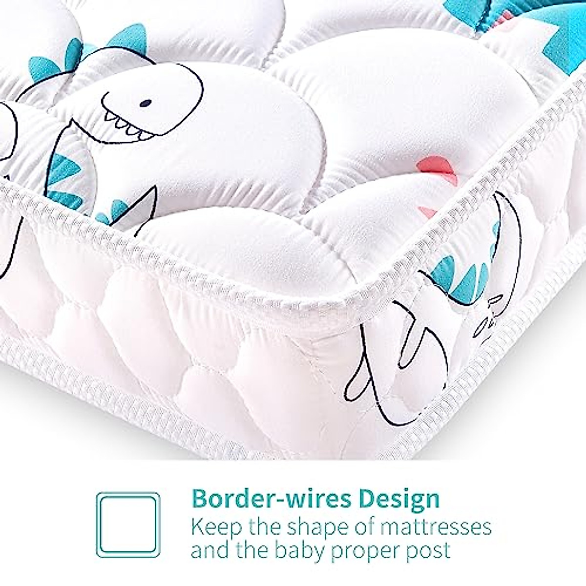 Premium Foam Hypoallergenic Crib Mattress and Toddler Mattress, 5" Dual-Sided, Breathable, and Firm Toddler Bed Mattress,Toddler Mattress for Toddler Bed, Fits Standard Full-Size Crib and Toddler Bed