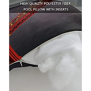 Recliner Head Pillow Ledge Loungers Chair Pillows with Insert Golden Gate Bridge Sunset Landscape Lumbar Pillow with Adjustable Strap Outside Patio Decorative Garden Cushion for Bench Couch, 2 PCS