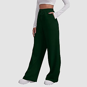Linen Pants Cotton Pajama Pants Woman Lightweight Work Pants Sweat Pants Female Snow Pants Drawstring Pants Woman High Waisted Pants Black Leather Pants Woman Z1102a-Green XL