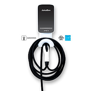 JuiceBox 40 Smart Electric Vehicle (EV) Charging Station with WiFi - 40 amp Level 2 EVSE, 25-Foot Cable, UL & Energy Star Certified, Indoor/Outdoor Use (Hardwired Install, Gray)…