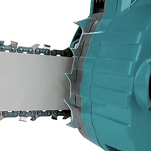 Makita 40V Max XGT 5.0Ah Brushless Lithium-Ion Battery with Built-In LED On/Off Switch, 18 Inch Cordless 42CC Gas Chain Saw Kit with Active Feedback-Sensing Technology