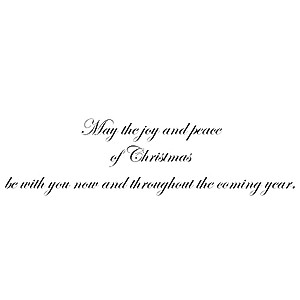 CEO Cards - Christmas Greeting Cards (Snowflake Wreath), 5x7 Inches, 25 Cards & 26 White with Silver Foil Lined Envelopes (H1606)