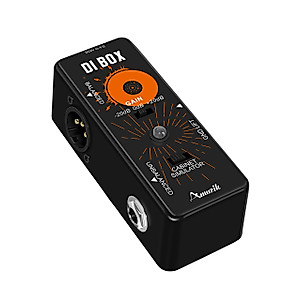 Amuzik Di Box Effect Pedal Matchbox Effector for Electric Guitar Pedal with Ture Bypass Mini Size