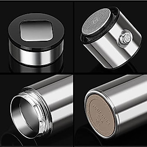MMLLZEL Glass Tea Cup 316 Stainless Steel Thermos Water Bottle for Car Travel Vacuum Flasks Thermoses with Infuser