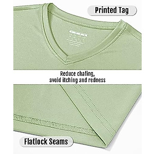 Boladeci Womens Swim Shirt Long Sleeve UPF 50+ Sun Protection Clothing V Neck SPF Shirts Quick Dry UV Tee Summer Tops T-Shirts Rash Guard for Women Light Green