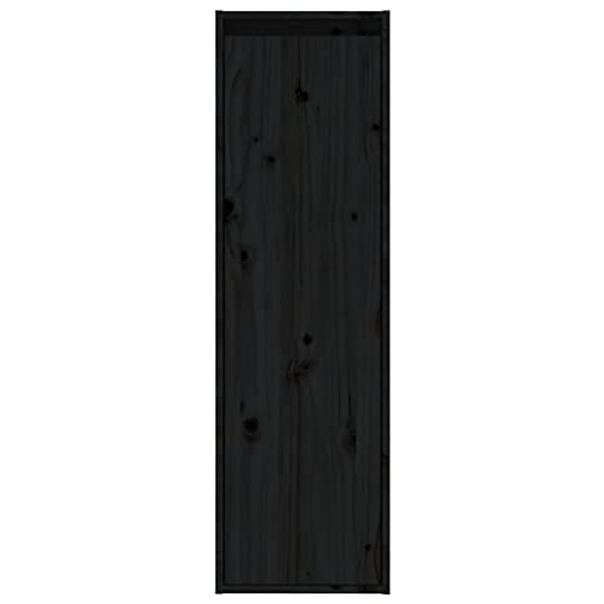 DYRJDJWIDHW Wall Cabinet Bookshelf for Bedroom,Shelves,Wood Bookcase,Suitable for Bedroom, Office, Living Room, Study,Black 11.8"x11.8"x39.4" Solid Pinewood