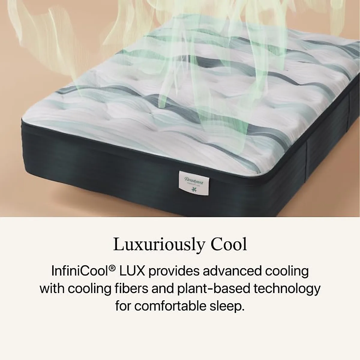 Beautyrest Harmony Lux Anchor Island 12.5" Firm Cal King Mattress - Cooling Technology, CertiPUR-US Certified Memory Foam, Recycled Materials, Supportive Pocketed Coils and Edge Support