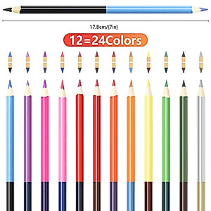 HomeMall Drawing Sketching Pencils Set, 37 Packs Art Kit with Sketchbook Draw Pencils Dual Ended Color Pencil Eraser Sharpener Pencil Bag for Kids Adults and Art Beginners…