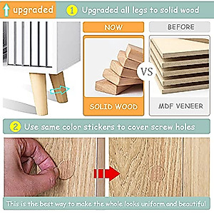 IOTXY Wooden Open Shelf Bookcase - 3-Tier Floor Standing Display Cabinet Rack with Legs, 8 Cubes Bookshelf, Pear Yellow