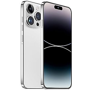 ExAchat A14 Unlocked Phone 6.82" FHD+ Display 90Hz, 72MP Camera 6800mAh,4GB+128GB/256GB Dual SIM Unlocked Cell Phone 5G with Headset/GPS Fingerprint/Face ID