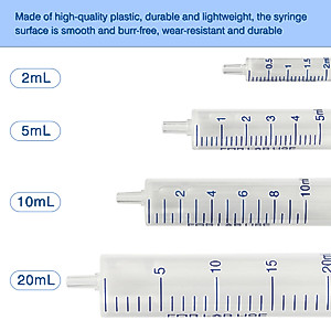 12 Pack 5 ml Syringe, luer slip syringe, without needle for Liquid refilling, DIY Crafts, Scientific Labs by Labfil