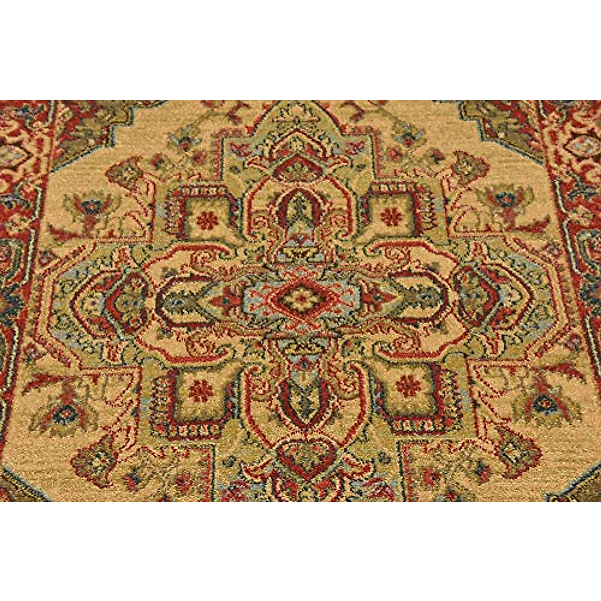 Unique Loom Sahand Collection Traditional Geometric Classic Tan Area Rug (3' 3 x 5' 3)