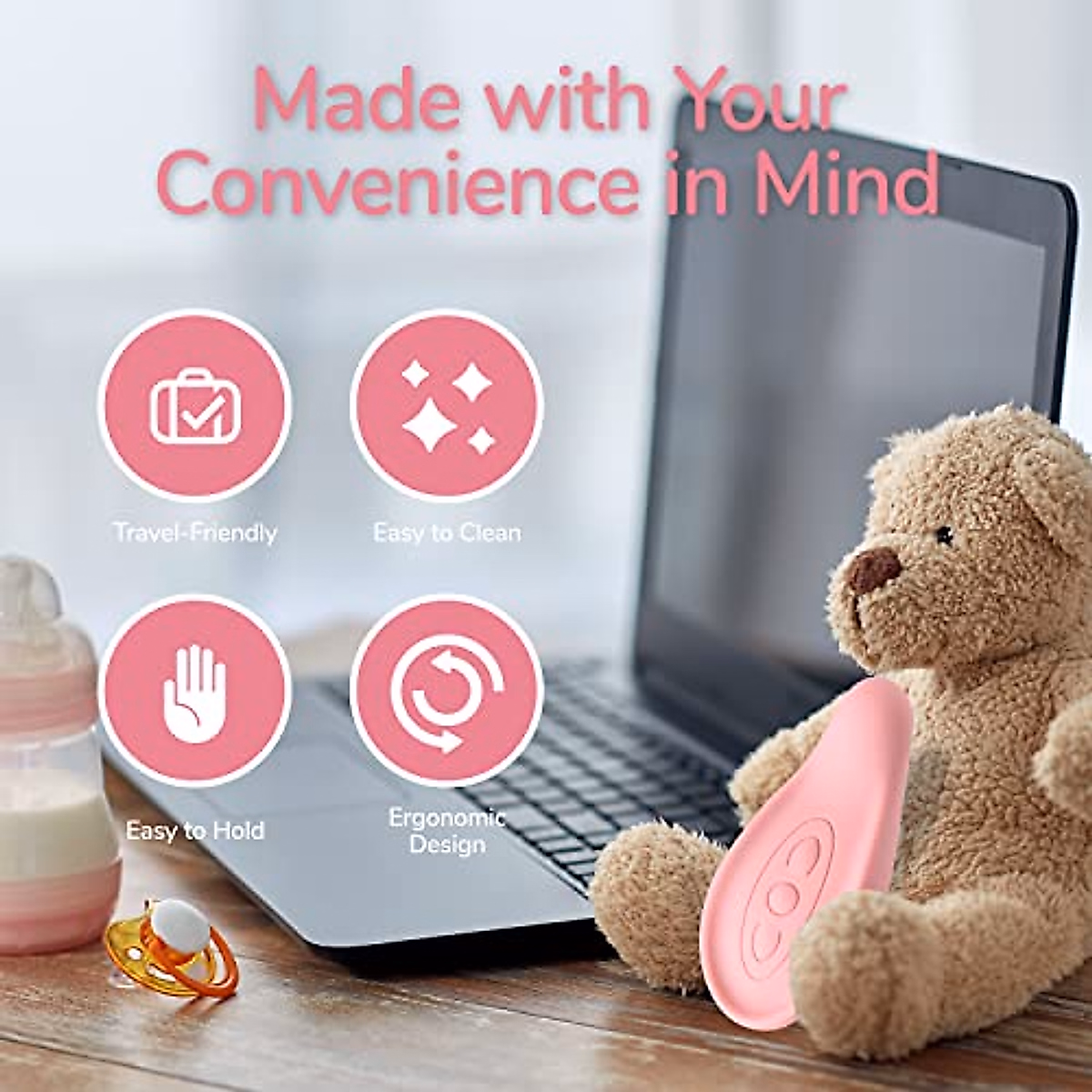 Lactation Massager - Breastfeeding Essentials for Clogged Milk Ducts and Breast Mastitis Relief