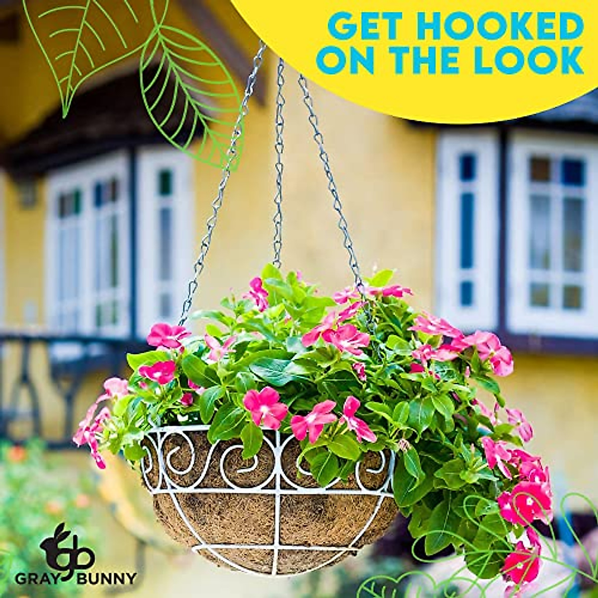 Hanging Chain, 9.5 Inch, 4-Pack, White, for Bird Feeders, Planters, Fixtures, Lanterns, Suet Baskets, Wind Chimes and More! Outdoor/Indoor Use…