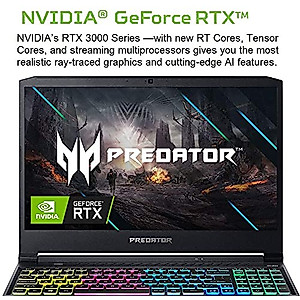 Acer Flagship Predator Helios 300 Gaming Laptop 15.6” FHD IPS 144Hz 10th Gen Intel 6-Core i7-10750H 32GB RAM 1TB SSD GeForce RTX 3060 6GB Backlit USB-C Win10 Black + HDMI Cable (Renewed)