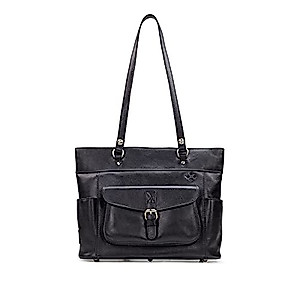Patricia Nash | Bolsena Tote Purse for Women | Leather Tote Bag for Women, Black