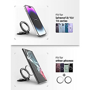TOPGO Compatible for MagSafe Car Mount Magnetic Phone Mount for Car for Tesla Strong Magnet Hands Free Fit for iPhone 14 Samsung More Smart Phones