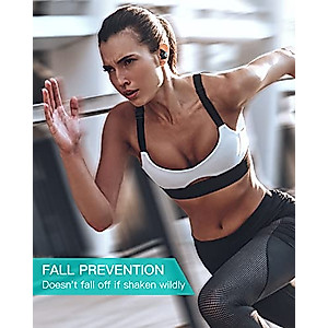 weetla Wireless Earbuds, Bluetooth5.2 Deep Bass Headphones with 4 Mics, 30 Hours Playtime, IPX7 Waterproof Stereo Sport Earphones in-Ear Buds for iOS & Android Black