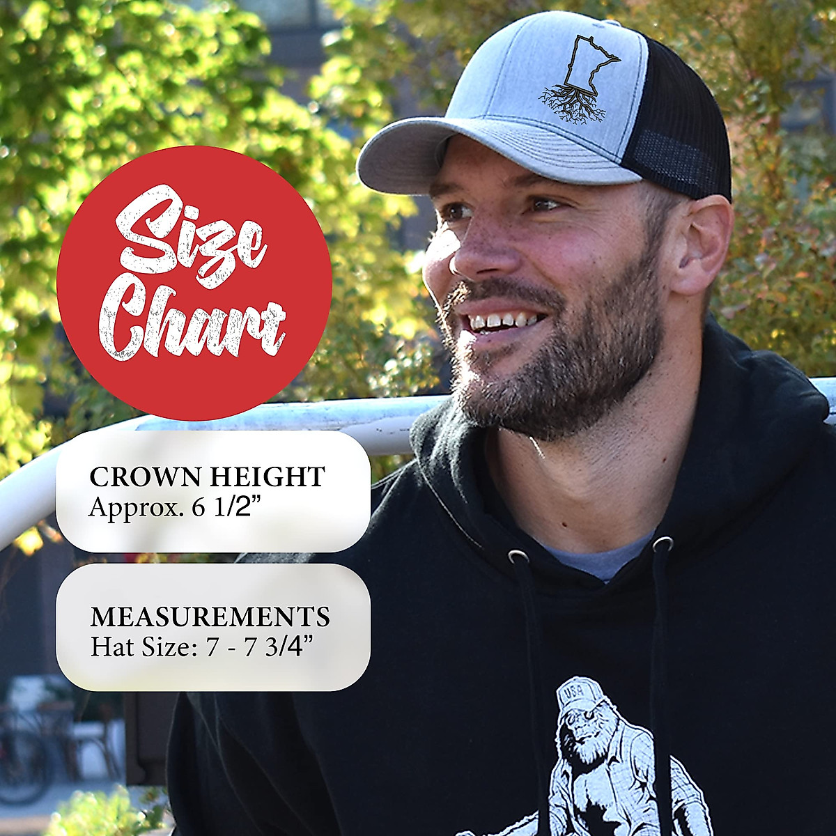 WYR Clothing Snapback Hat with State Map Design, Stylish Hats for Men and Women, Polyester Cotton Baseball Cap with Mesh Back, Six-Panel Trucker Hats, Universal Size