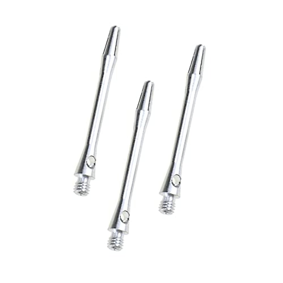Yadaland Spinster Aluminum Dart Shaft Silver Smooth Spin Flow Accurate Shot Tip Hold Tight Forward Balance Make Room for Another Dart Avoid Bounce and Flight Damage Improve Game 3PCS