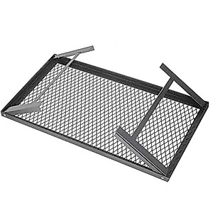 Folding Campfire Grill with Legs, Portable Camp Grill Grate, over Fire Camping Grill, for Outside Picnic BBQ