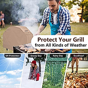 WEIMELL 800D BBQ Grill Cover for Outdoor Grill,58 Inch BBQ Covers Waterproof Heavy Duty,Gas Grill Covers for Outside,Barbeque Grill Cover for Weber,Char-Broil,Genesis,Brinkmann,Dyna-glo Nexgrill