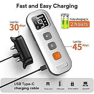 Dog Training Collar with Remote 2000Ft, BUUOC Electric Dog Shock Collar with 3 Safe Training Modes, Beep, Vibration and Shock (White) (White)