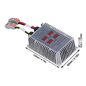 Oreq Solar Charge Controller, Waterproof MPPT Boost Solar Charge Controller with Display, 24‑85V Solar Panel Battery Intelligent Regulator, Solar Battery Maintainer for Solar System(400W)