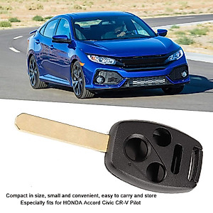 Key Fob Cover,3 + 1 Button Car Remote Key Fob Shell Case Fit for Honda Accord Civic CR-V Pilot