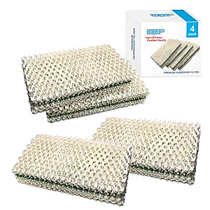 HQRP 4-Pack Wick Filter Replacement for Idylis 828413B002 Compatible with IHUM-10-140 / I HUM 10 140 4-Gallon Humidifier