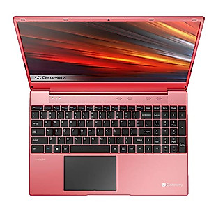 Gateway Ultra Slim Notebook, 15.6'' FHD IPS Display, AMD Ryzen 3-3250U with Radeon Graphics, 4GB RAM, 256GB SSD, Webcam, Tuned by THX Audio, Bluetooth, HDMI, Micro SD Slot, Type-C, Red (GWTN)