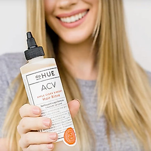 dpHUE Apple Cider Vinegar Hair Rinse, 8.5 oz - Shampoo Alternative & Scalp Cleanser - Removes Buildup & Protects Natural Hair Oils