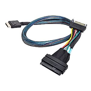 Xiwai Oculink SFF-8611 to U.2 U.3 SFF-8639 NVME PCIe PCI-Express SSD Cable for Mainboard SSD