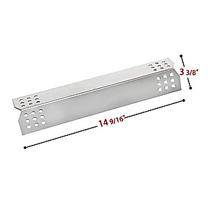 VICOOL Repair Parts Replacement for Grill Master 720-0697, Sunbeam 720-0697, Nexgrill 720-0783C, 720-0783E Gas Grill Models Stainless Steel Burner Tube, Heat Plates
