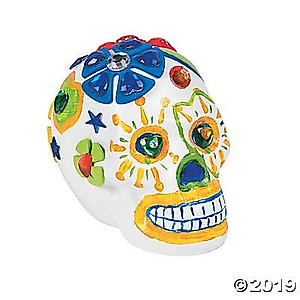 Do It Yourself Mini Ceramic Skull - Crafts for Kids and Fun Home Activities