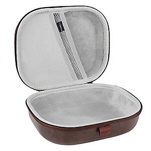 Geekria Shield Headphones Case Compatible with Sony WH-1000XM4, WH-1000XM3, WH-1000XM2, MDR-1000X/C, MDR-1000X Case, Replacement Hard Shell Travel Carrying Bag with Cable Storage (Brown)
