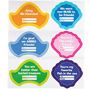 Mermaid & Pirate Wood Painting Kits (24 ct)- Perfect Goodie Bag Party Favors for Kids Birthday Party -Each has a Wood Craft, Paints, Brush & Sticker for Boys & Girls -Kids Multi-Item Party Favor Packs