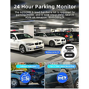 AZDOME 5G WiFi 4K 3 Channel Dash Cam, Free 64GB Card, 4K+1080P Front and Rear, 2K+1K Front and Inside, 2K+1K+1K Three Way Dash Camera, WDR IR Night Vision, 24H Parking Mode, Support 256GB Max